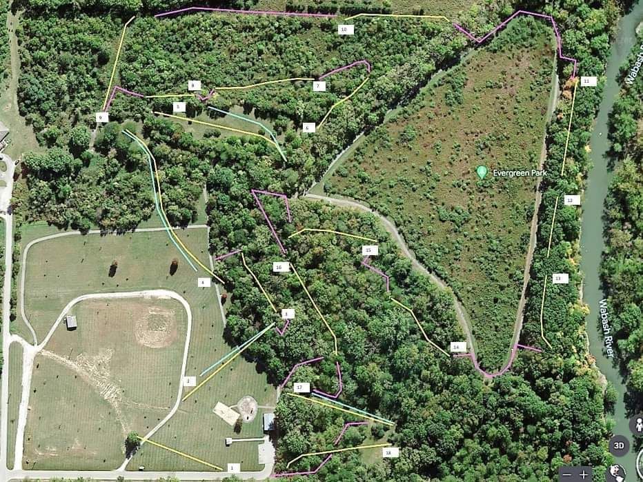 Evergreen Park Disc Golf Course - Huntington, Indiana | UDisc Disc Golf ...