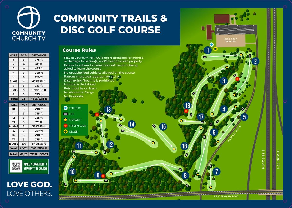 Disc Golf Course Map