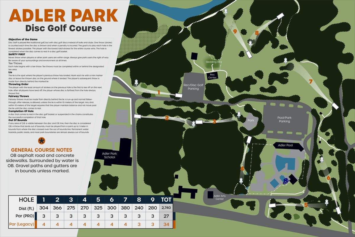 Adler Park - Libertyville, Illinois | UDisc Disc Golf Course Directory