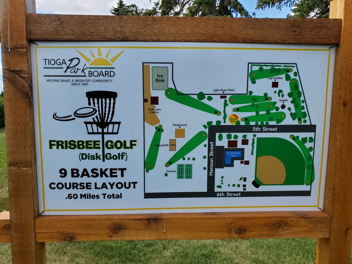 Tioga Park - Tioga, ND | UDisc Disc Golf Course Directory