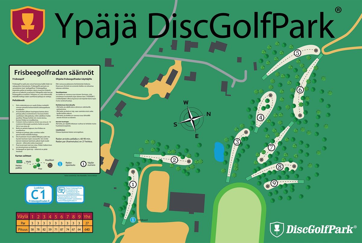 Ypäjä DiscGolfPark - Finland | UDisc Disc Golf Course Directory