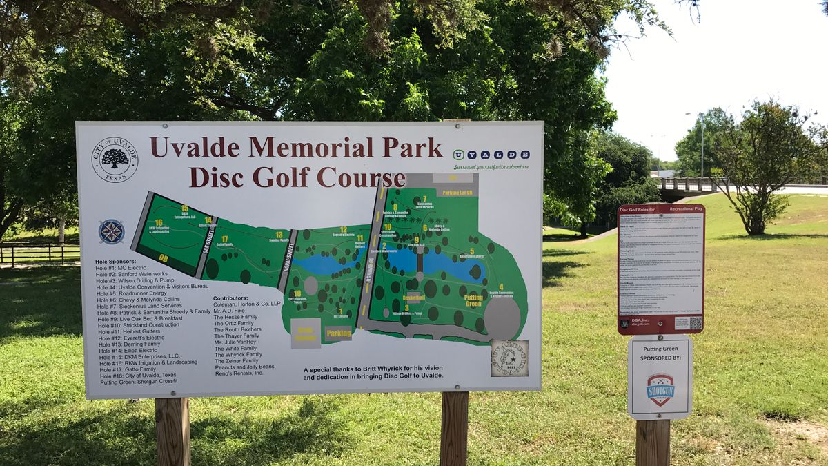Uvalde Memorial Park - Uvalde, Texas | UDisc Disc Golf Course Directory
