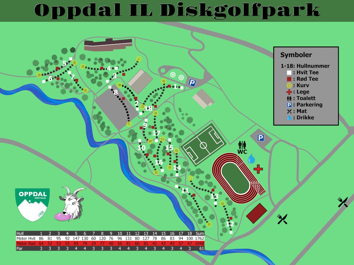 Oppdal IL Diskgolfpark | Course Photos