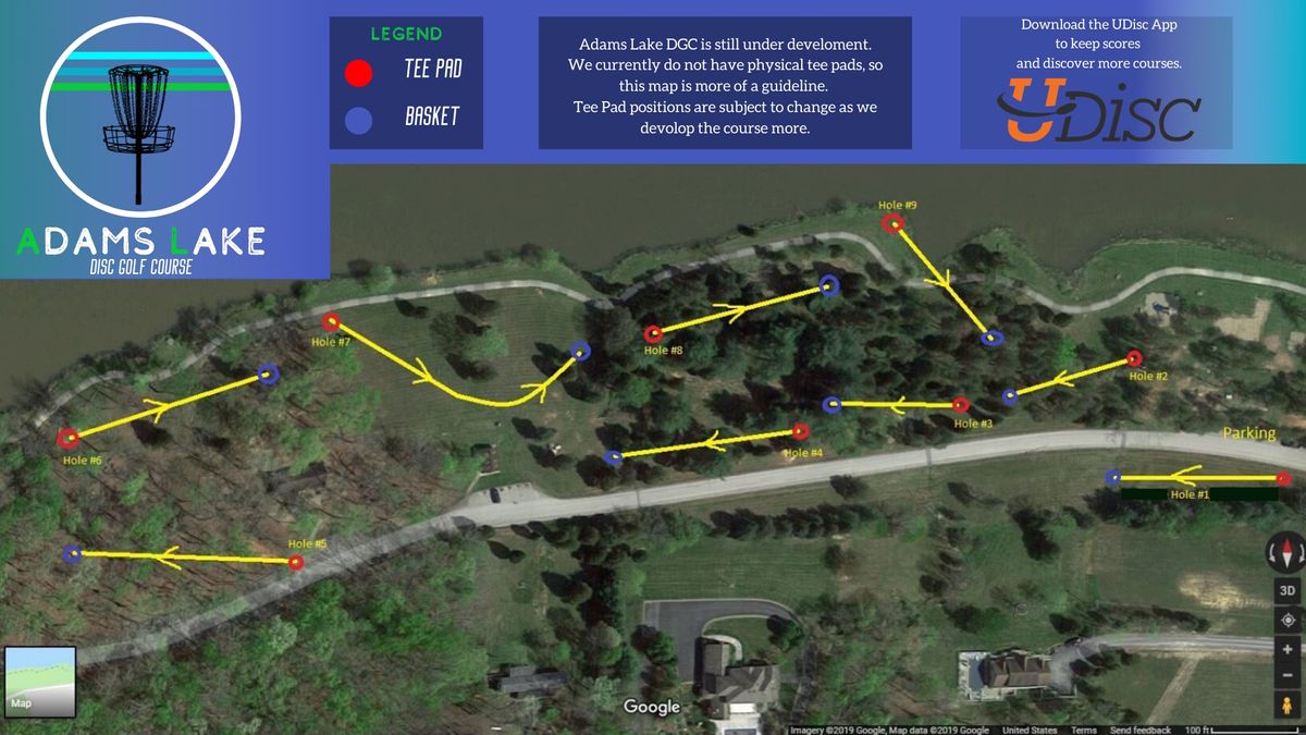 Adams Lake DGC - West Union, Ohio | UDisc Disc Golf Course Directory