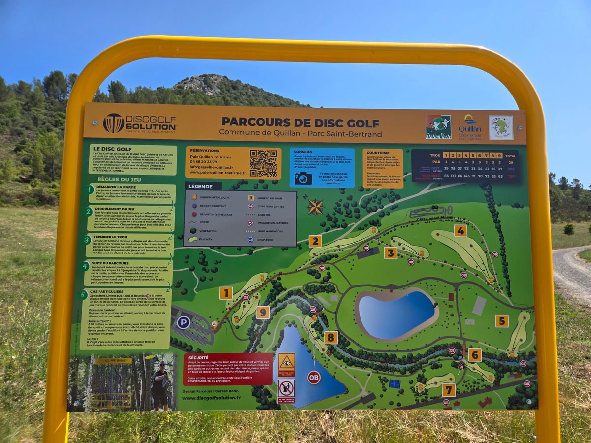 Quillan Parc Saint-Bertrand - Quillan, France | UDisc Disc Golf Course ...