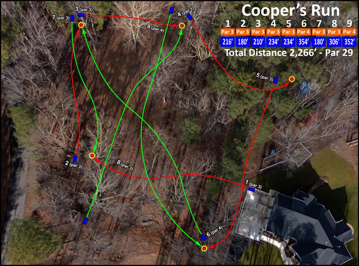 Cooper's Run - Chapel Hill, NC | UDisc Disc Golf Course Directory