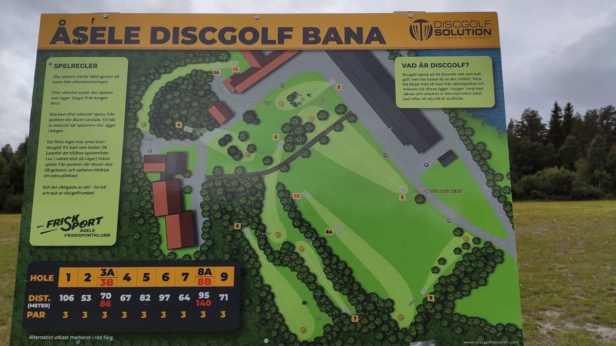 Åsele - Åsele, Sweden | UDisc Disc Golf Course Directory