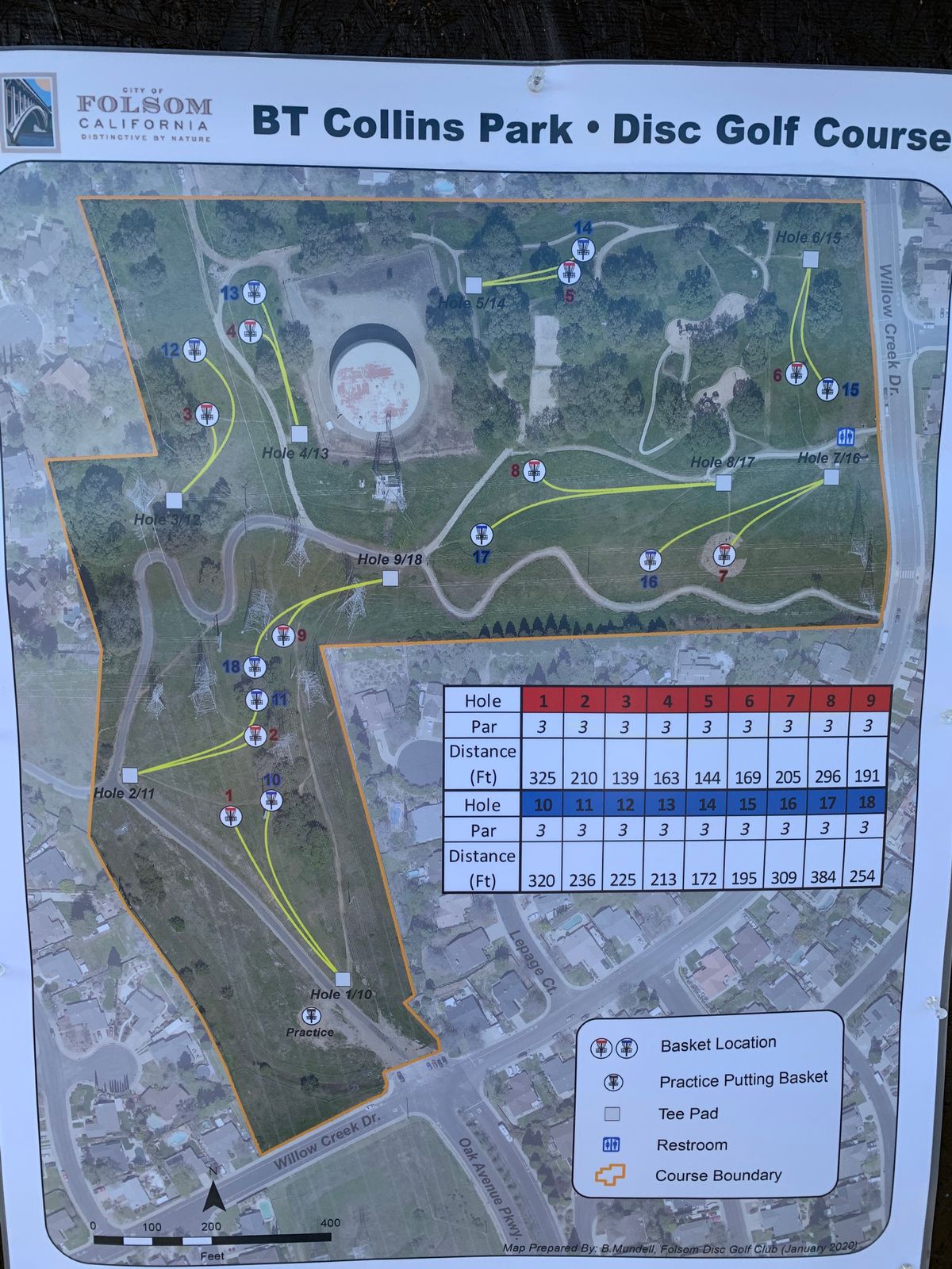 BT Collins Park - Folsom, California | UDisc Disc Golf Course Directory