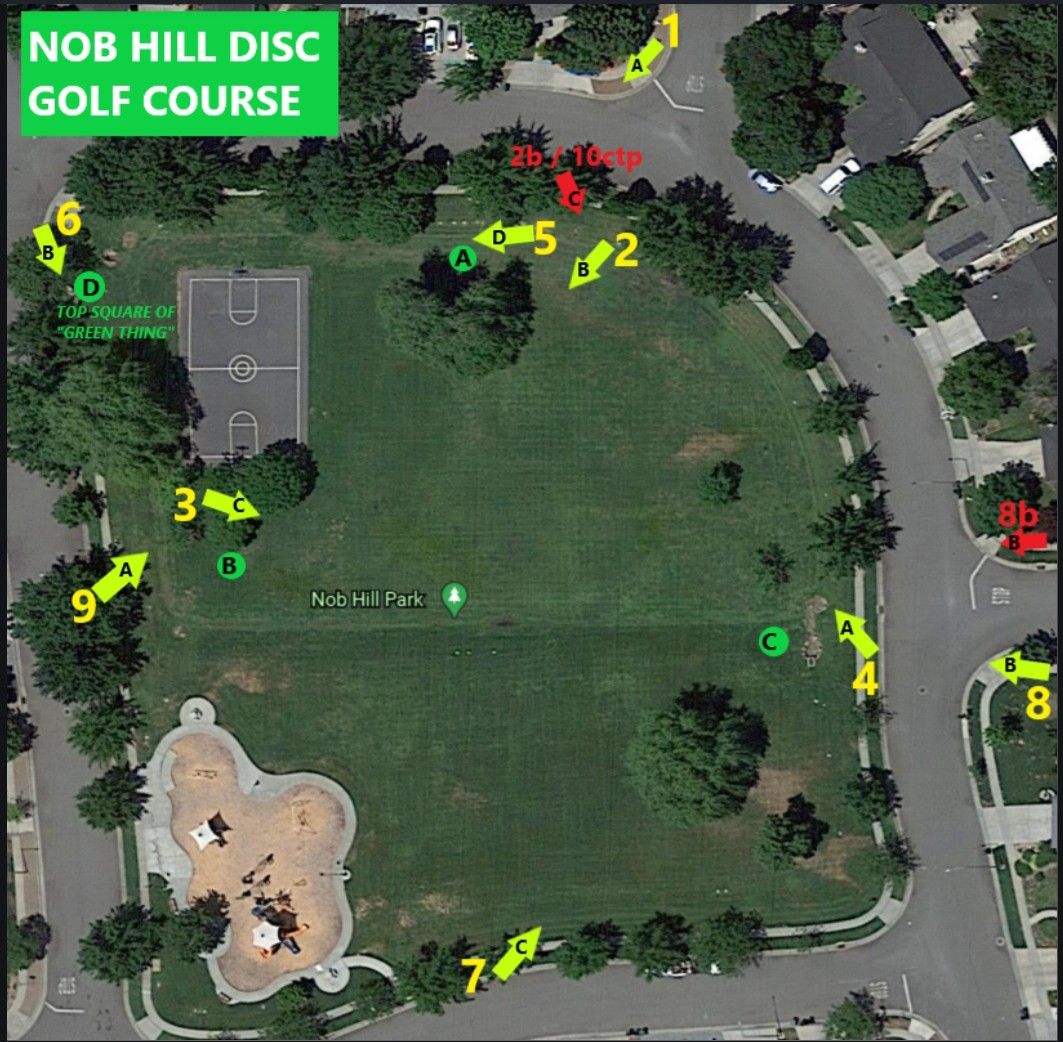 Nob Hill Park - Chico, California | UDisc Disc Golf Course Directory