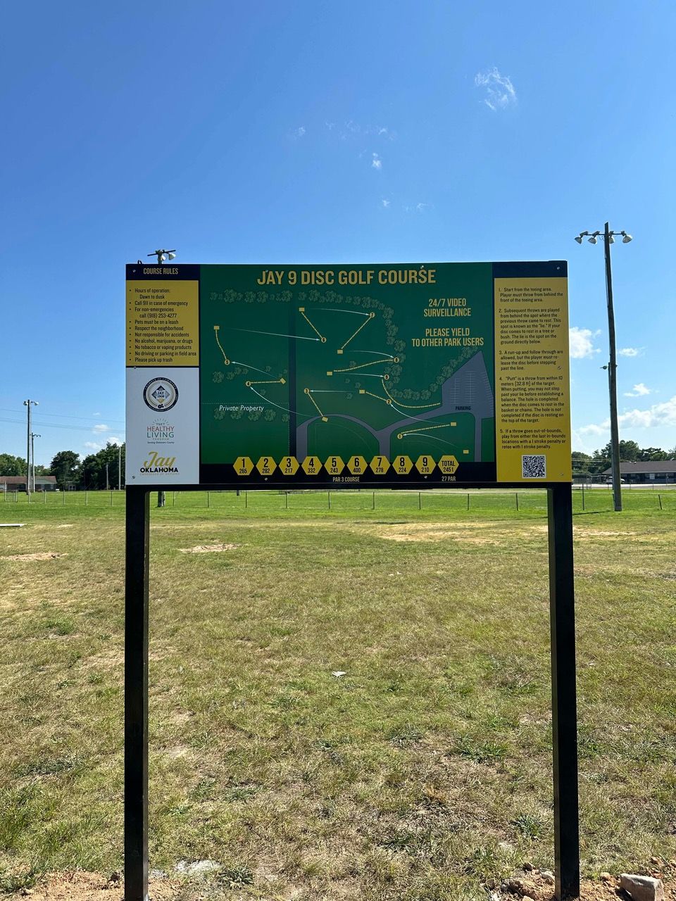 Jay 9 Disc Golf Course - Jay, Oklahoma | UDisc Disc Golf Course Directory