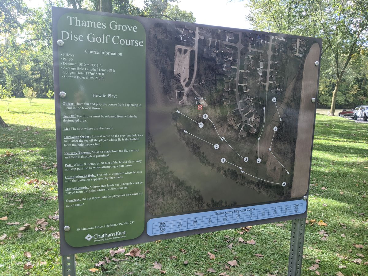Thames Grove Disc Golf Course - Chatham-Kent, ON, Canada | UDisc Disc ...