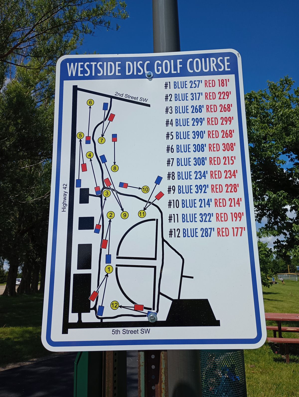 West Side Park - Eyota, Minnesota | UDisc Disc Golf Course Directory