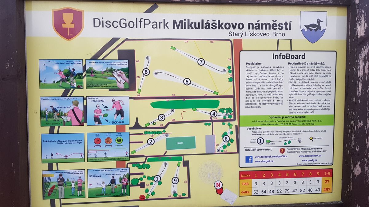 DiscGolfPark Mikuláškovo náměstí - Brno, Czechia | UDisc Disc Golf ...