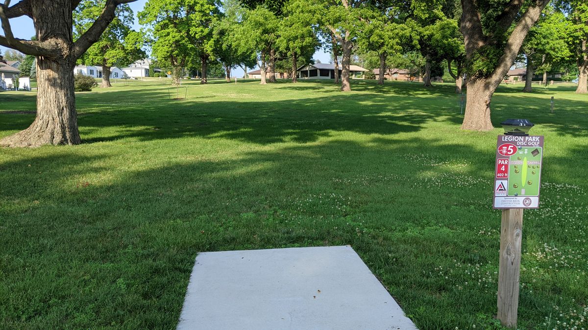 Audubon Legion Park - Audubon, Iowa | UDisc Disc Golf Course Directory