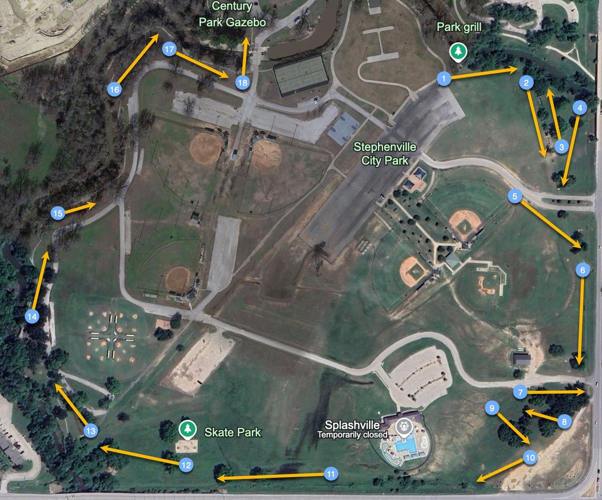 Stephenville City Park DGC - Stephenville, Texas | UDisc Disc Golf ...