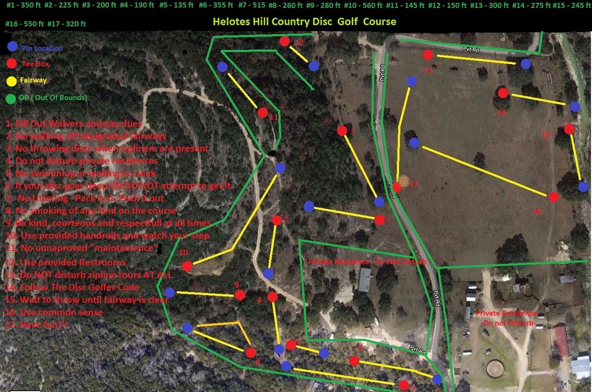 The Zip DGC - Helotes, TX | UDisc Disc Golf Course Directory | UDisc