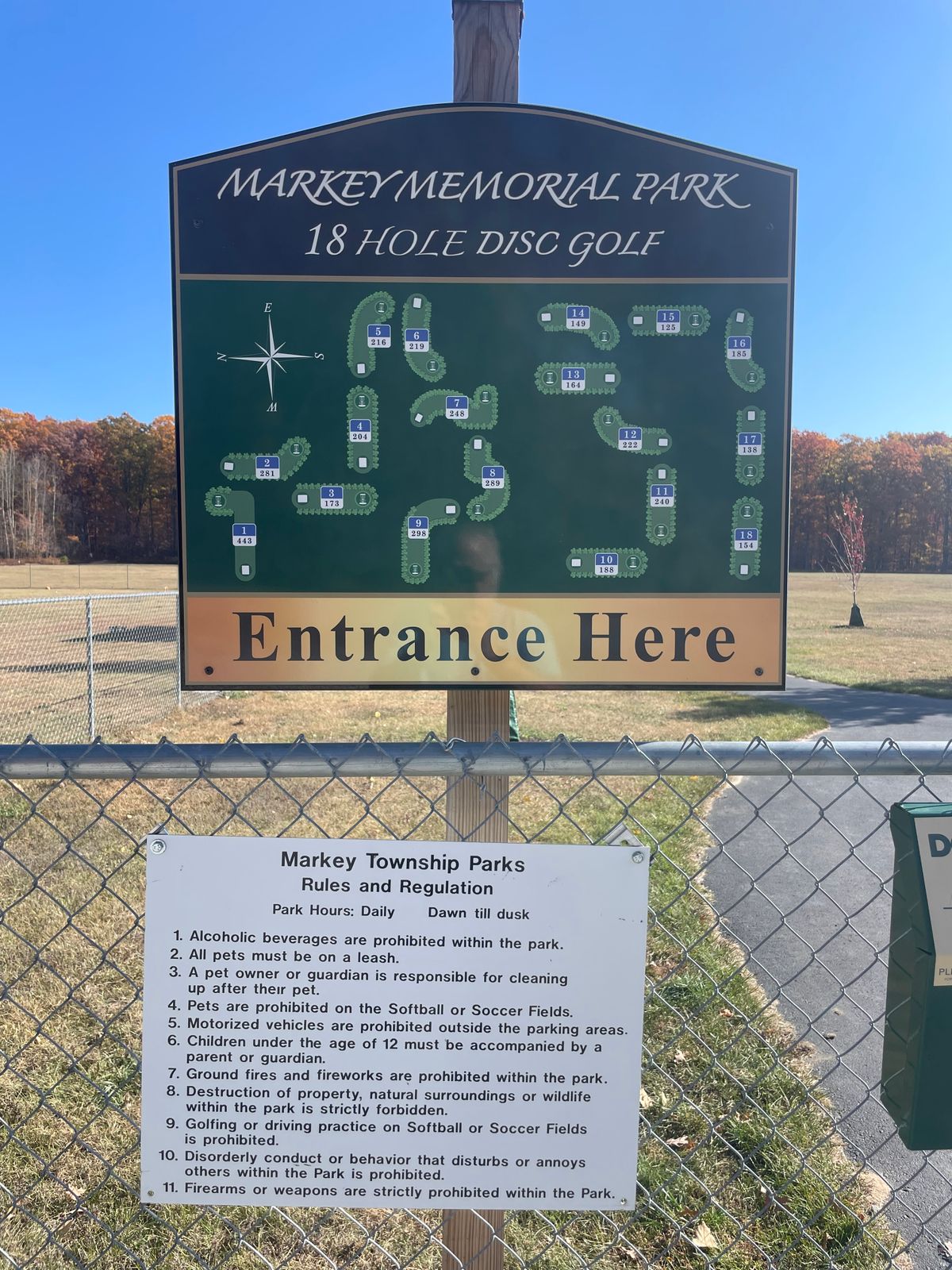 Markey Memorial Park Disc Golf Course - Roscommon, Michigan | UDisc ...