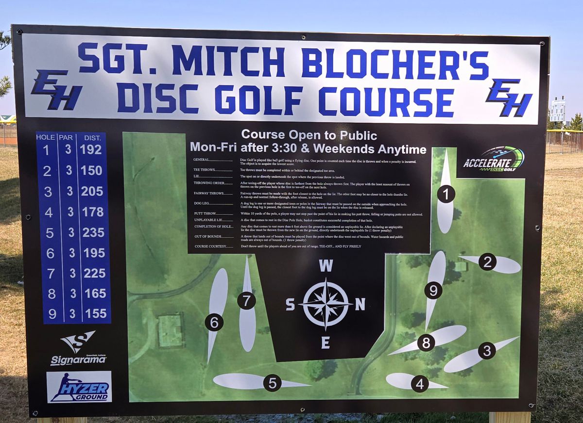 Sgt Mitch Blocher Memorial at EH Schools - Charlottesville, Indiana ...