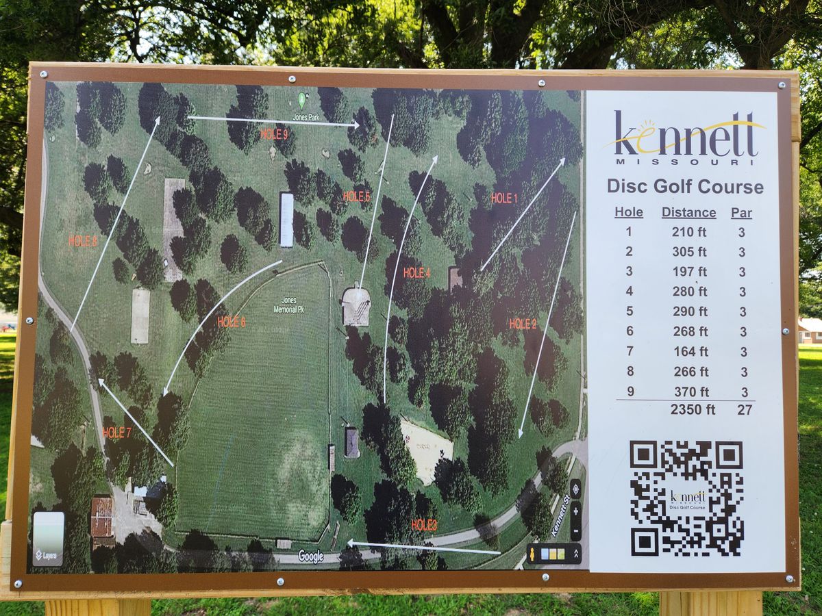 Jones Park disc Golf Course - Kennett, Missouri | UDisc Disc Golf ...