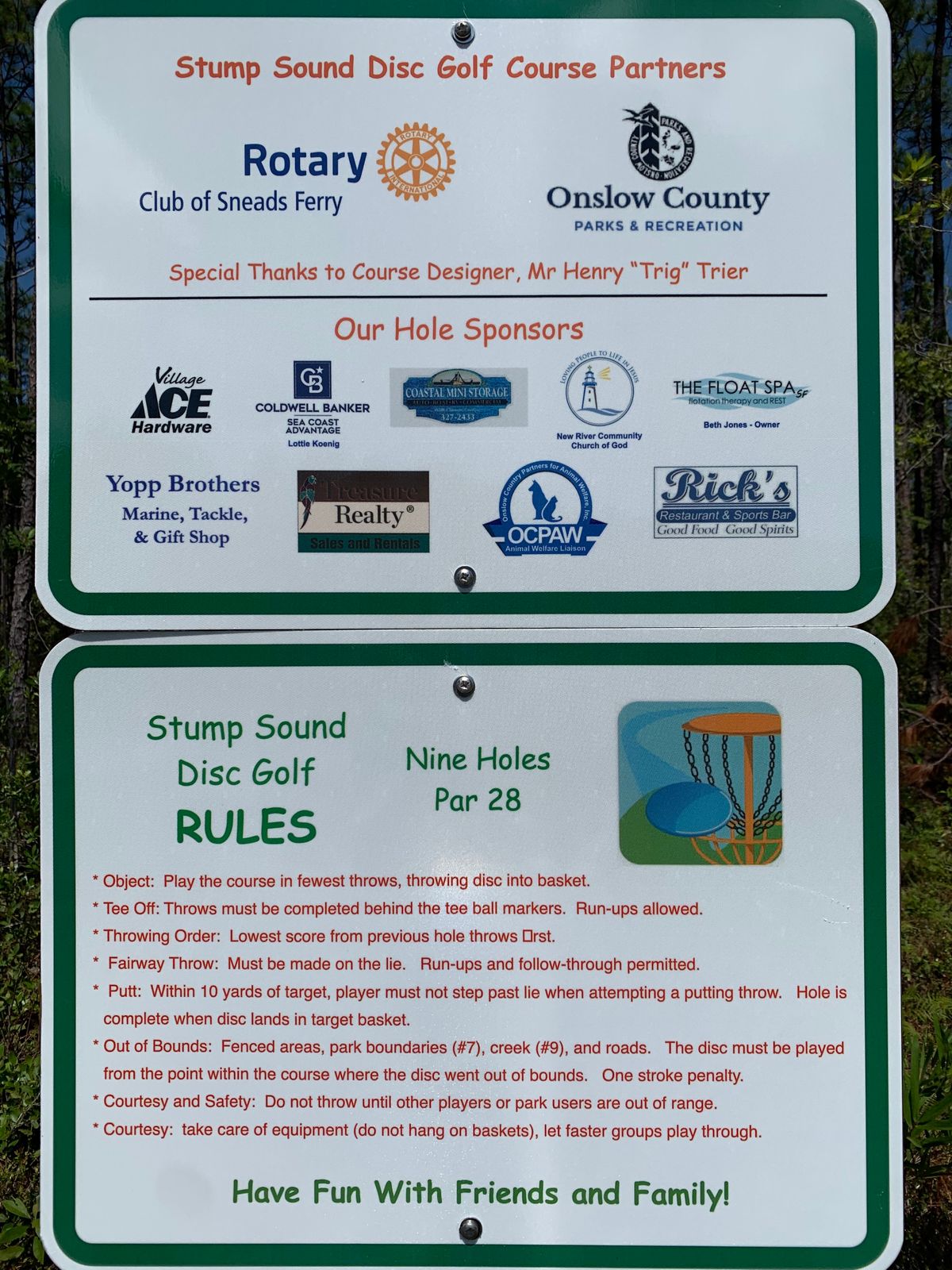 Stump Sound Disc Golf Course - Sneads Ferry, North Carolina | UDisc ...