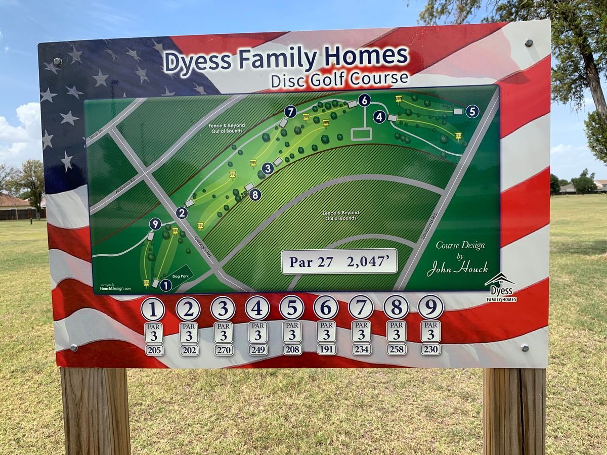 Dyess Family Homes - Abilene, Texas | UDisc Disc Golf Course Directory
