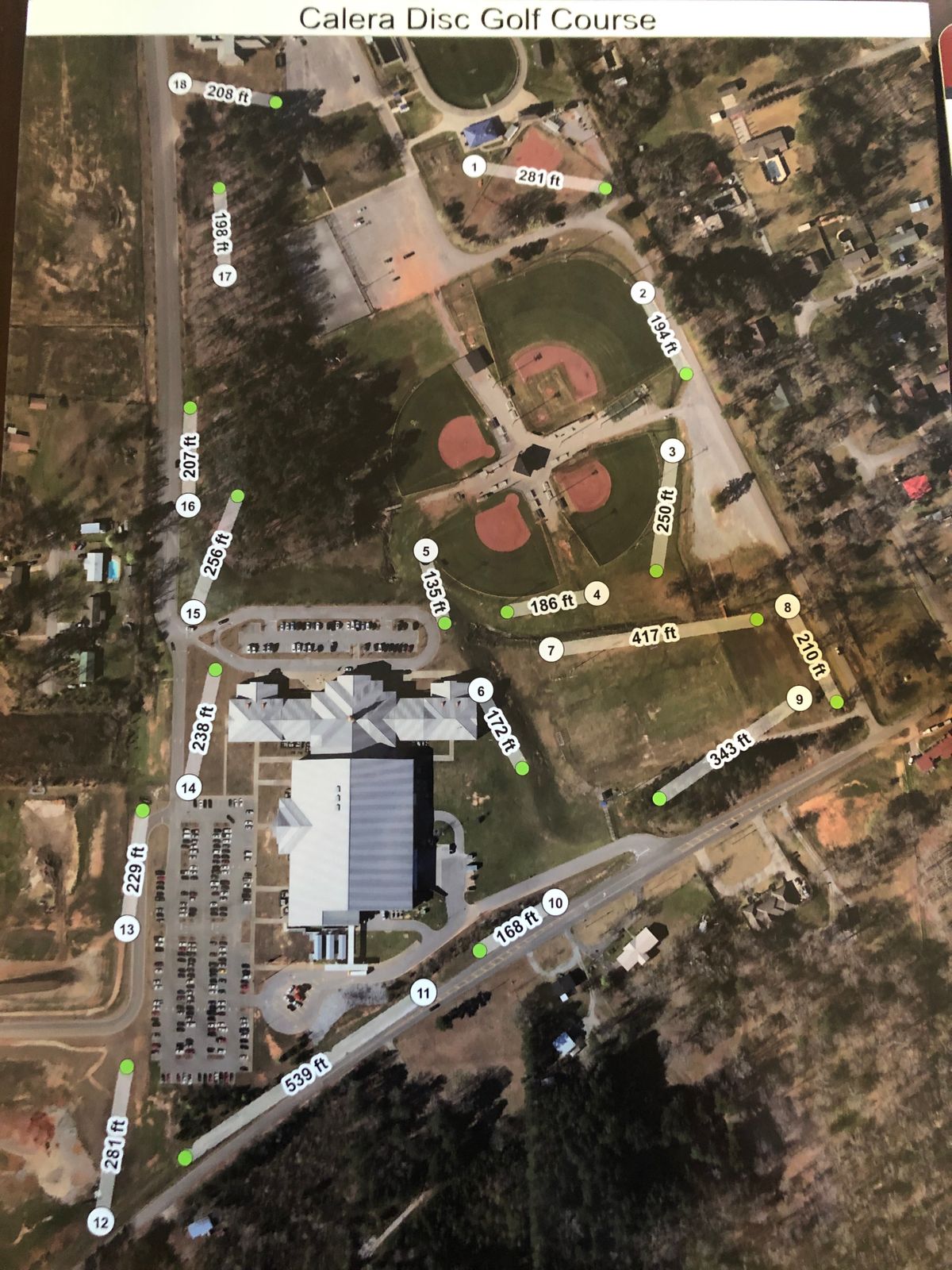 Calera Oliver Park Disc Golf Course - Calera, Alabama | UDisc Disc Golf ...