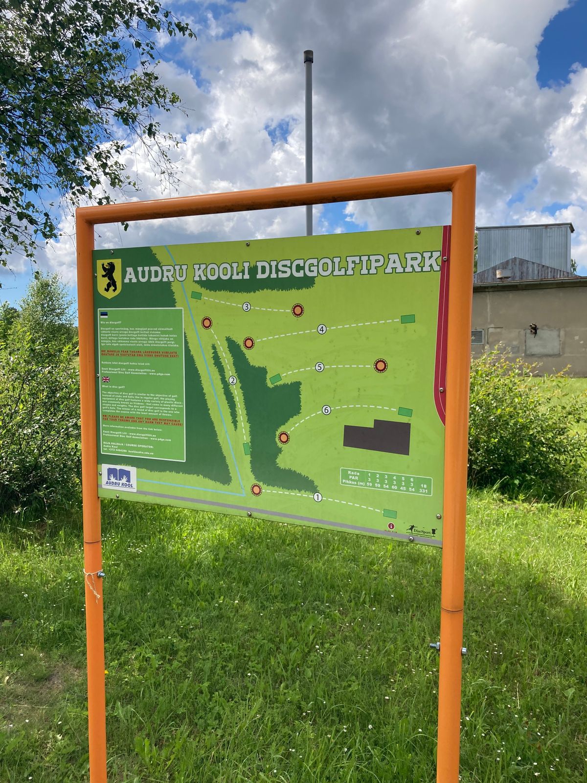 Audru Kooli Discgolfipark - Audru, Estonia | UDisc Disc Golf Course ...