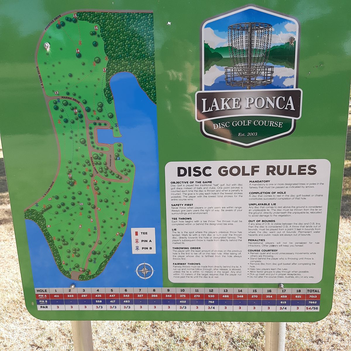 Lake Ponca - Ponca City, Oklahoma | UDisc Disc Golf Course Directory