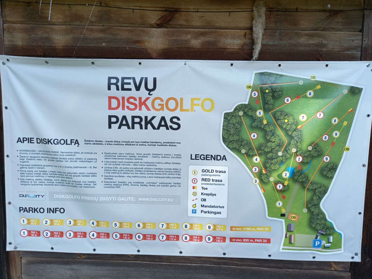 Revų diskgolfo parkas - Volungės, Lithuania | UDisc Disc Golf Course ...