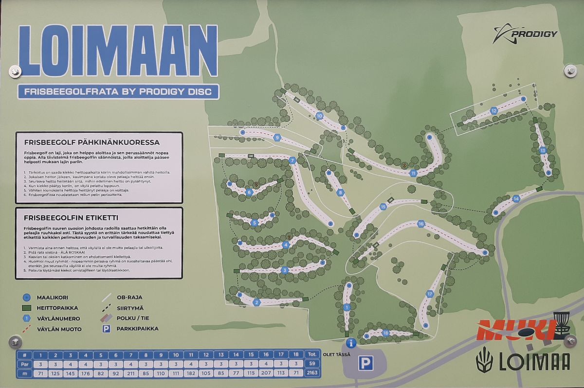Loimaan frisbeegolfrata - Loimaa, Finland | UDisc Disc Golf Course ...