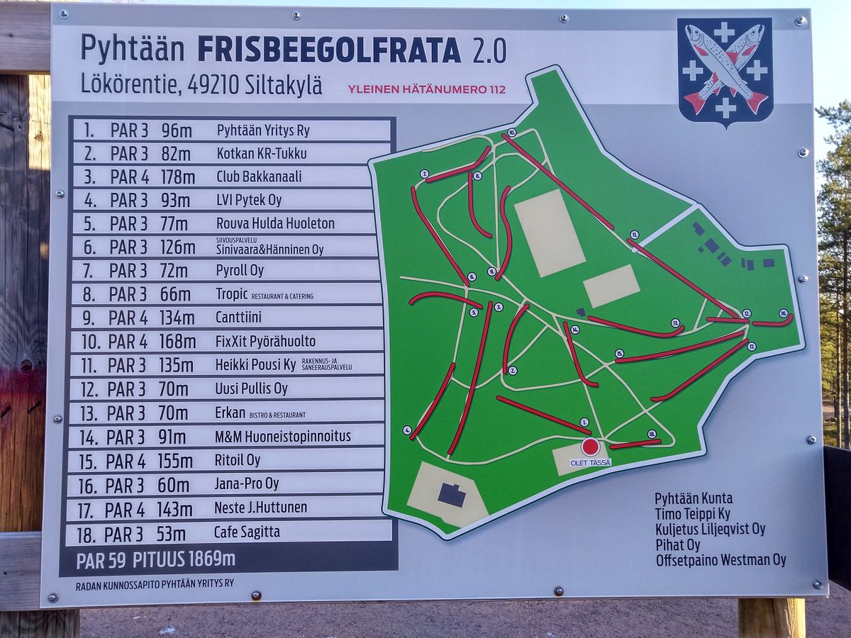 Huutjärvi Frisbeegolf - Finland | UDisc Disc Golf Course Directory