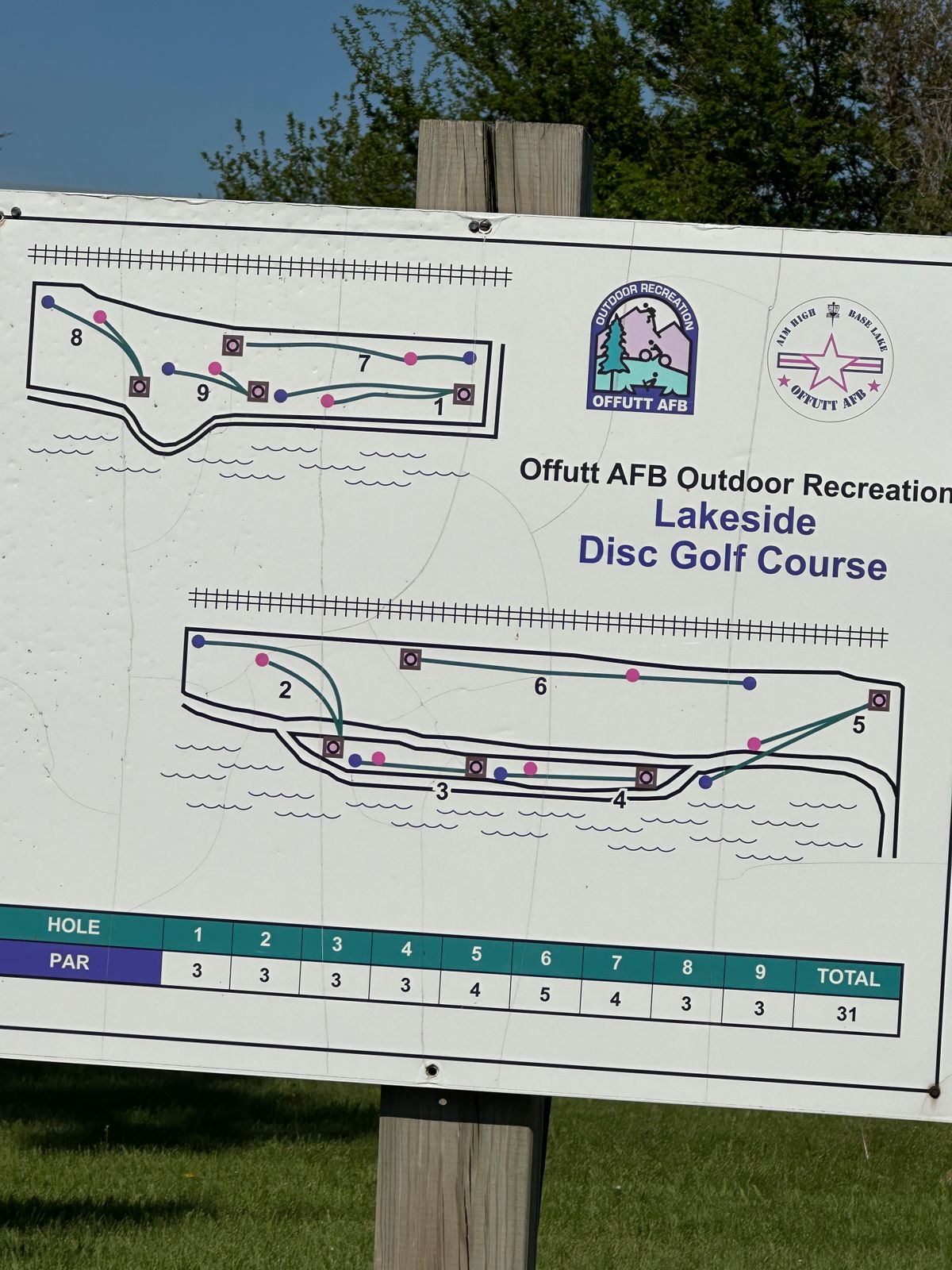 Offutt AFB - Lakeside Disc Golf Course - Offutt Air Force Base, NE ...