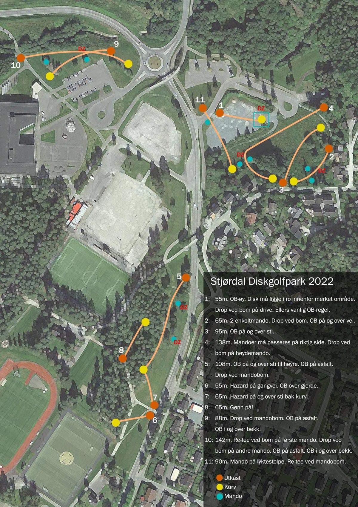 Stjørdal Diskgolfpark - Stjørdal, Norway | UDisc Disc Golf Course Directory
