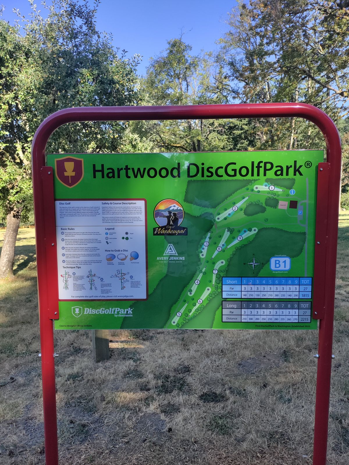 Hartwood DiscGolfPark - Washougal, Washington | UDisc Disc Golf Course ...