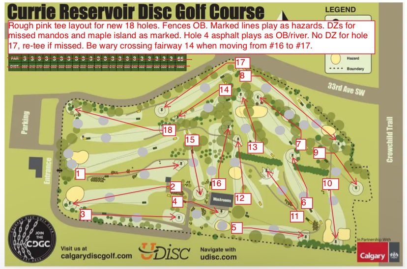 Currie Reservoir DGC - Calgary, AB, Canada | UDisc Disc Golf Course ...