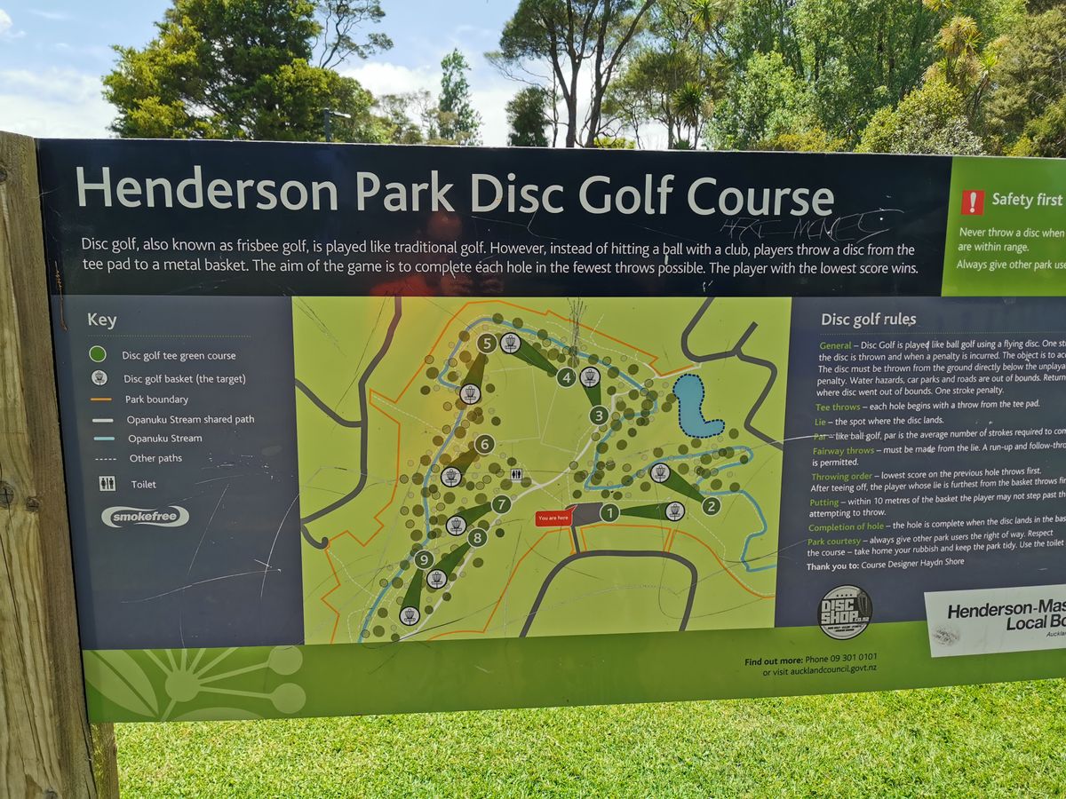 Henderson Park - Auckland, New Zealand | UDisc Disc Golf Course Directory
