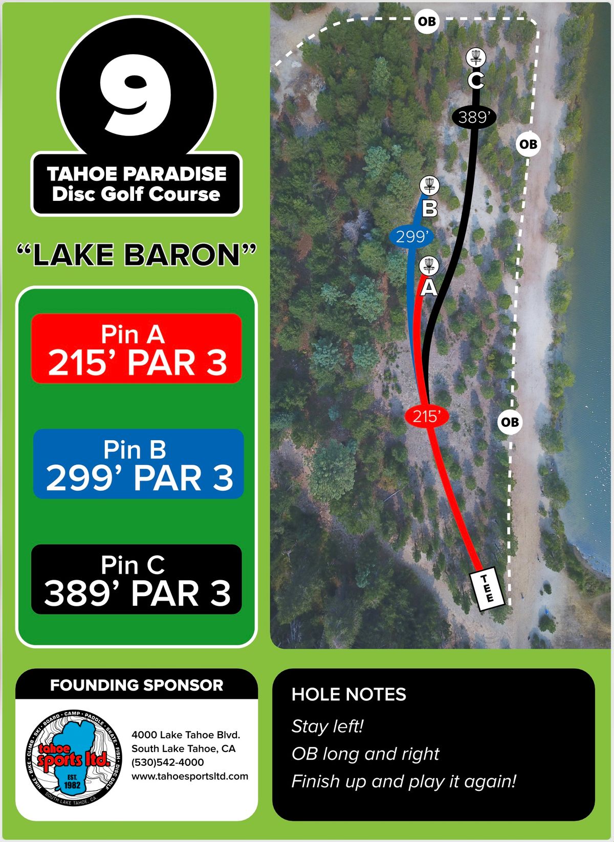 Map South Lake Tahoe Golf Courses
